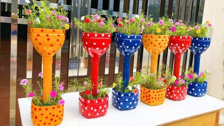 ¡Wow! Bellísimas Macetas Hechas Con Botellas Plásticas